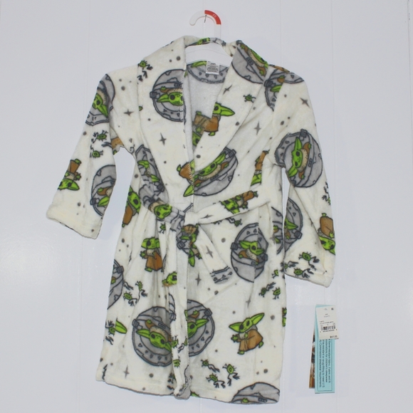 Star Wars | Pajamas | Star Wars The Mandalorian Grogu Bathrobe Boys ...